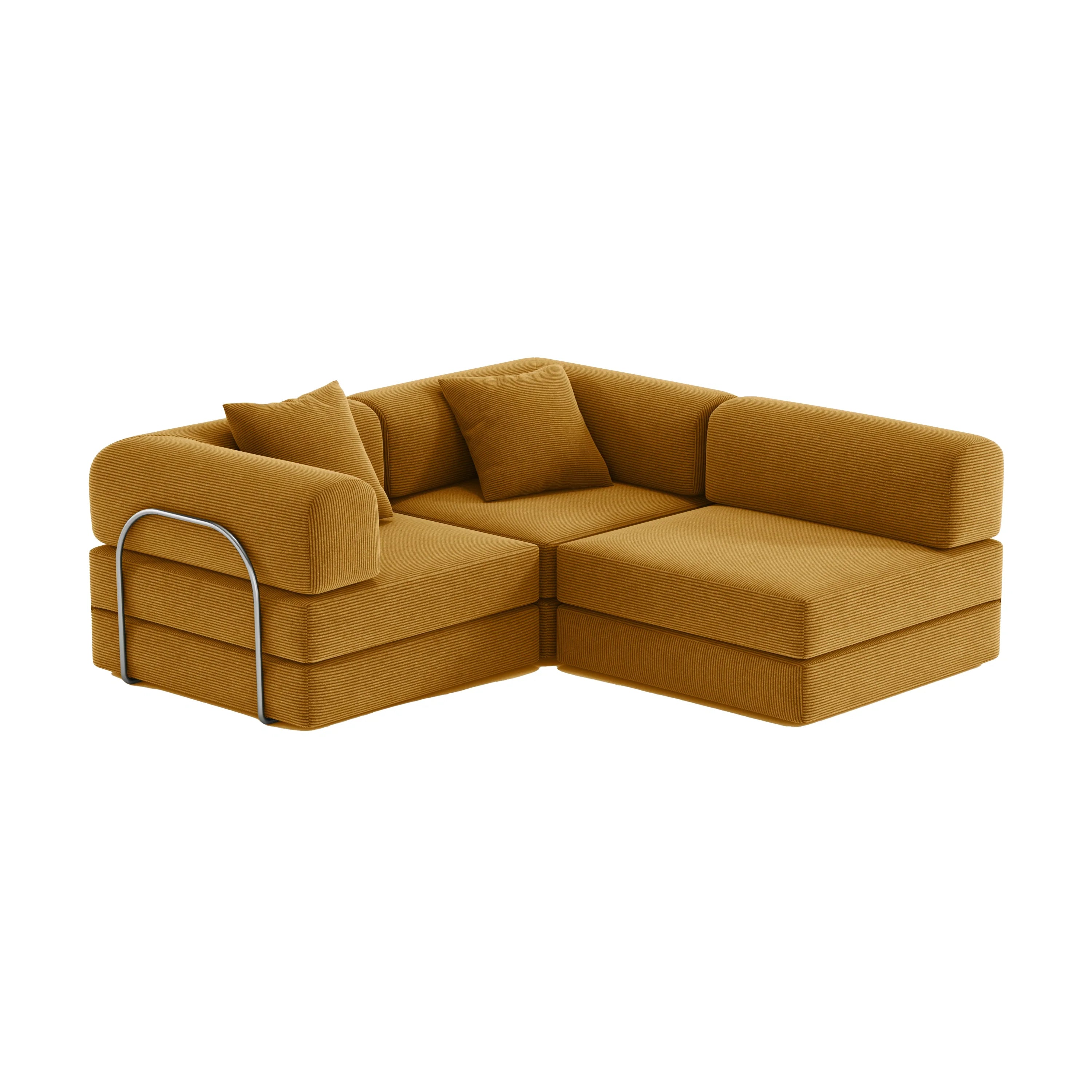 FlexiCloud L-Shaped Sofa-Marigold – zetaadams